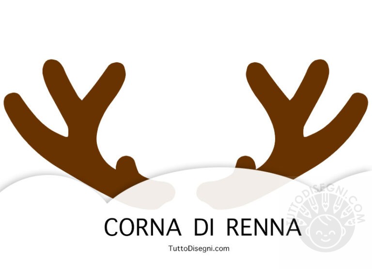 Corna di renna natalizia - TuttoDisegni.com