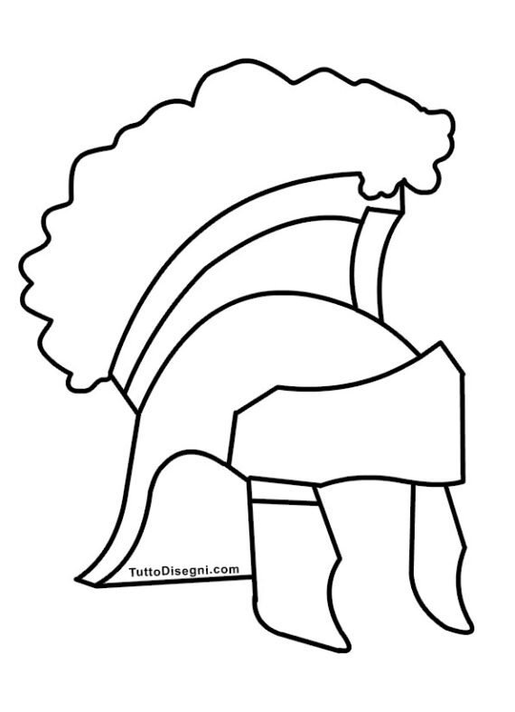 Elmo da centurione romano - TuttoDisegni.com