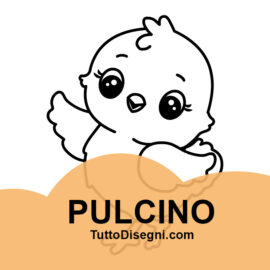 Tenero pulcino da colorare - TuttoDisegni.com