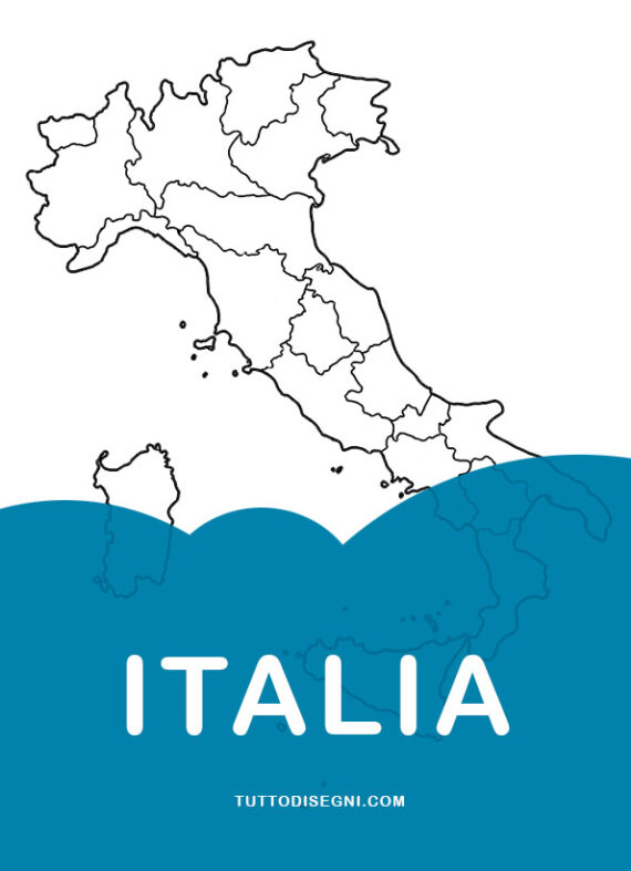 Cartina Italia da stampare pdf - TuttoDisegni.com