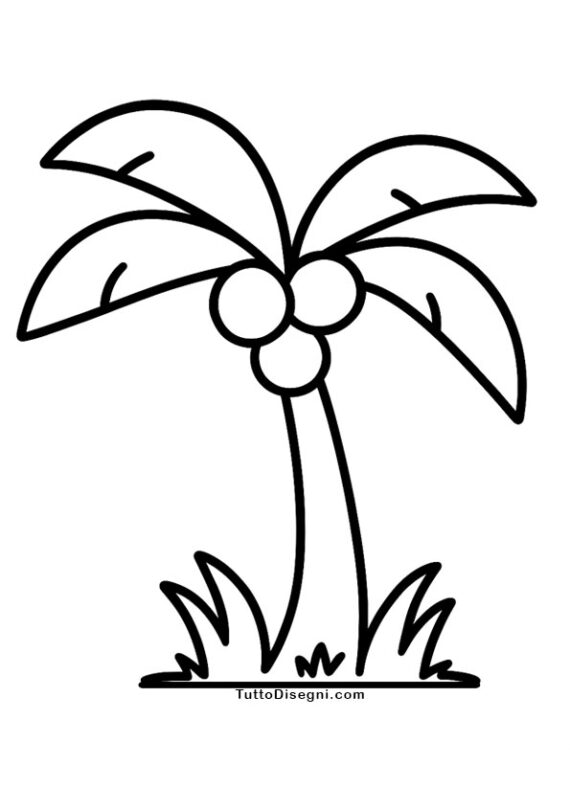 Palma disegno facile - TuttoDisegni.com