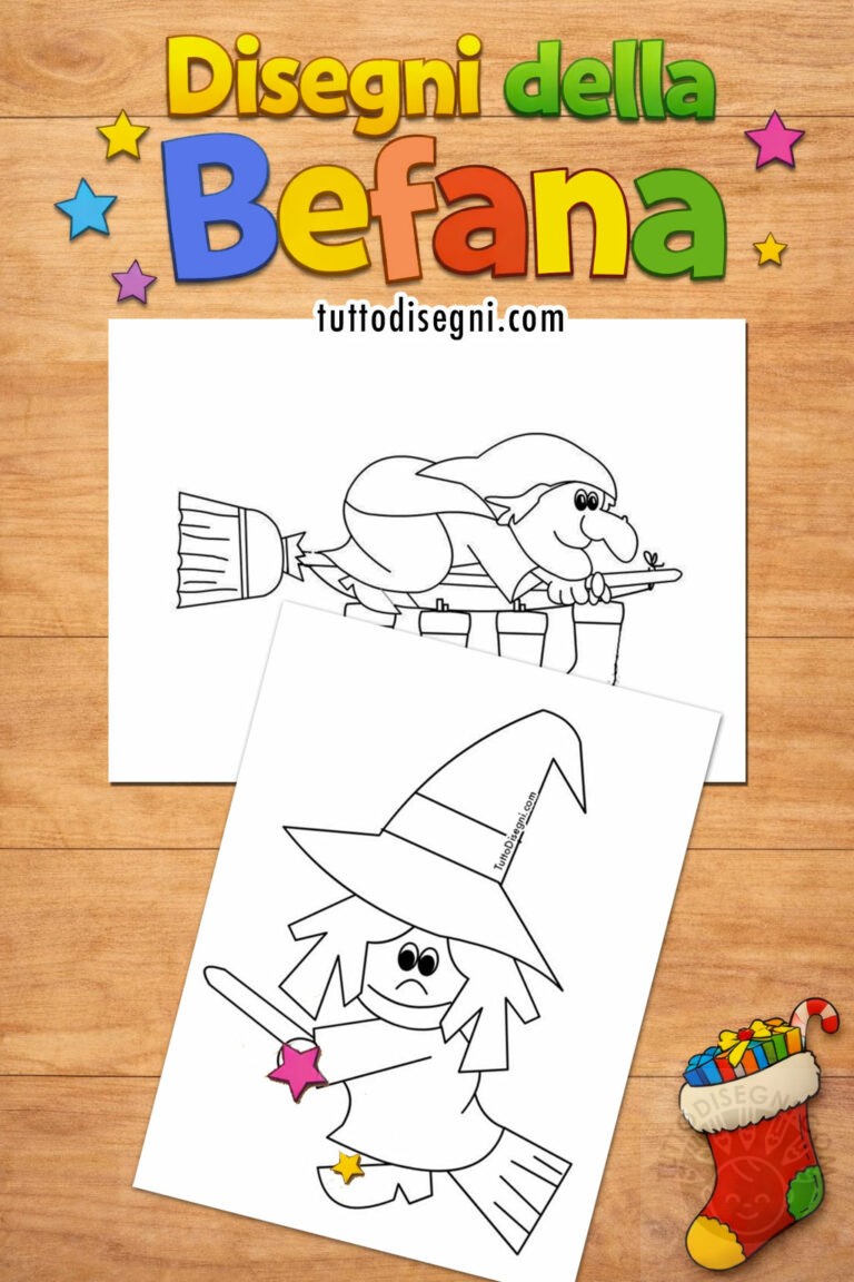 Disegni della Befana - TuttoDisegni.com